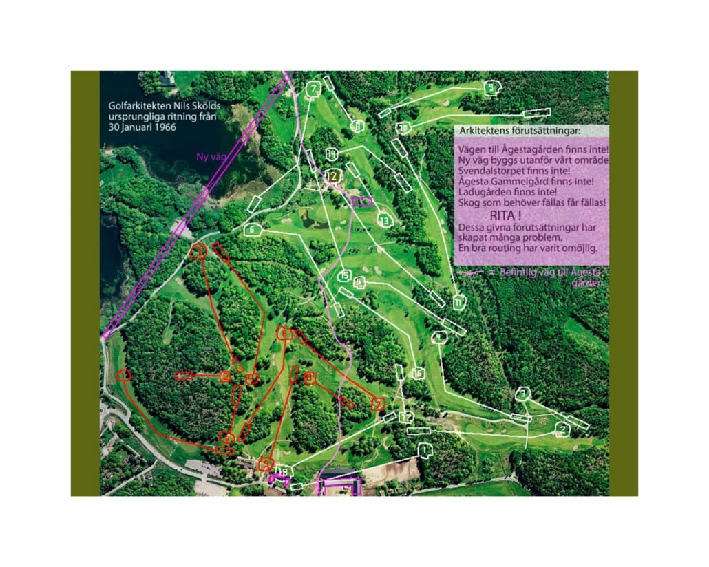 Bansträckningar från 1965-2026 - Ågesta Golfklubb